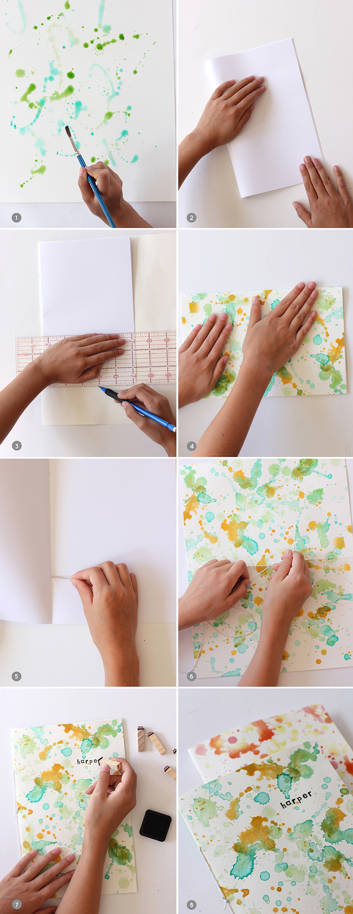 DIY Watercolor Notebook