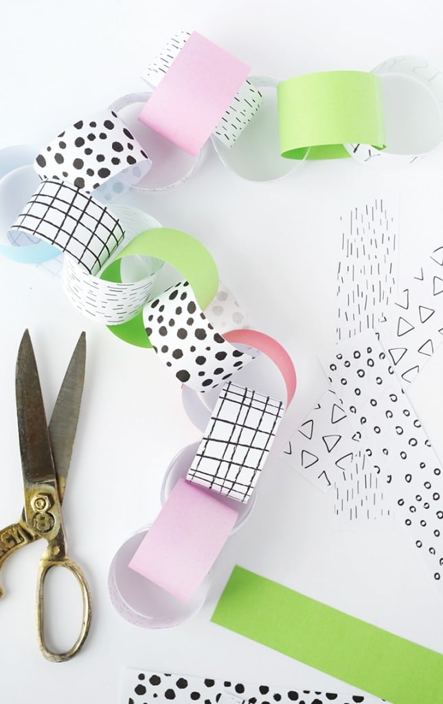 DIY Birthday Countdown Paper Chain Printable - Alice and Lois