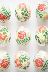 DIY Mod Podge Paper Napkin Easter Eggs - Alice and Lois